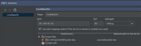 php setting up intellij idea remote debugging with xdebug stack
