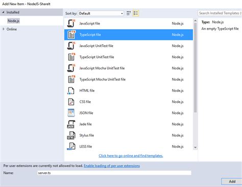 node js application written in typescript with mongodb