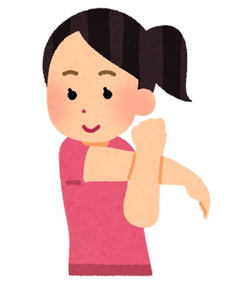 準備運動のイラスト（肩） かわいいフリー素材集 いらすとや