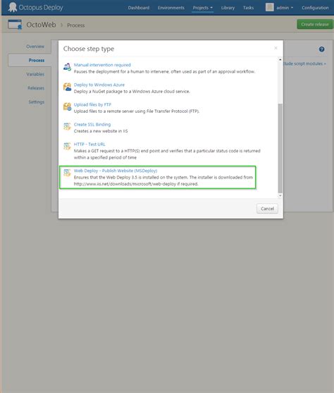 deploy asp applications to azure web sites octopus deploy