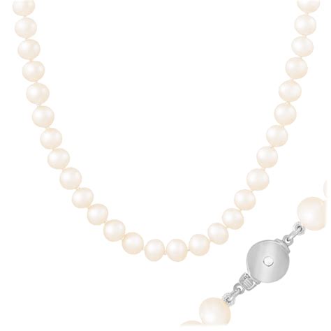 Morningsave Splendid Pearls 8 9mm White Freshwater Pearl Necklace