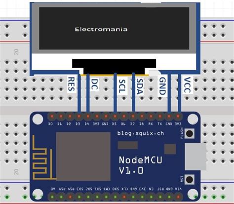 digital thermometer on oled display using esp8266 esp 12e