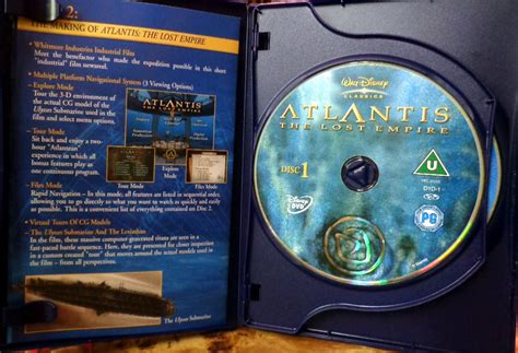 Movies On Dvd And Blu Ray Atlantis The Lost Empire 2001