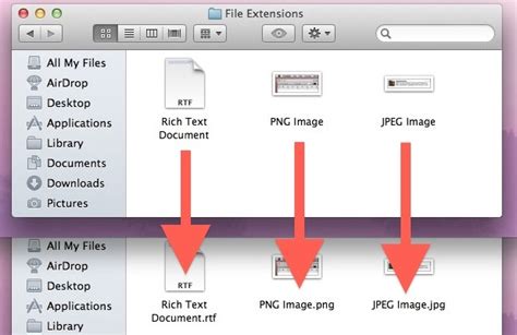 show file name extensions in mac os x