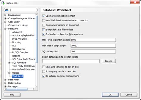 sql developer quick hit zebra pattern data grids