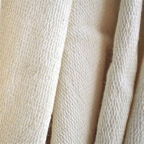 Organic Cotton French Terry Natural Color And Organic Cotton Plus