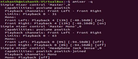 amixer command in linux with examples geeksforgeeks