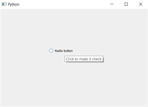 pyqt5 radiobutton tooltip duration geeksforgeeks