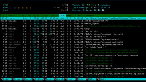 Ubuntu 查看cpu占用和使用情况 烟雨平生
