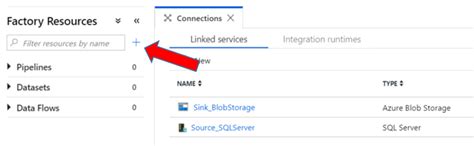 move data from sql server to azure blob storage with