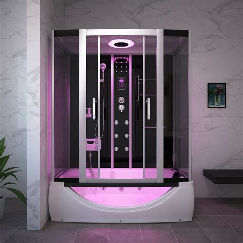 2020 Steam Shower Cubicle Enclosure Bath Cabin With Jets 1700mm X 900mm