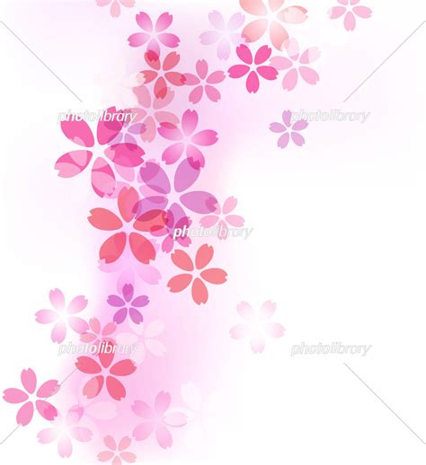 桜模様素材 イラスト素材 [ 6253701 ] フォトライブラリー Photolibrary