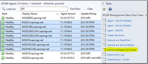 how to upgrade and update scom agents using tasks kevin holman s blog