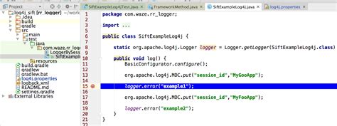 java cannot find the log4j siftappender output logs stack overflow