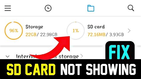 sd card not showing in file manager how to fix memory card not