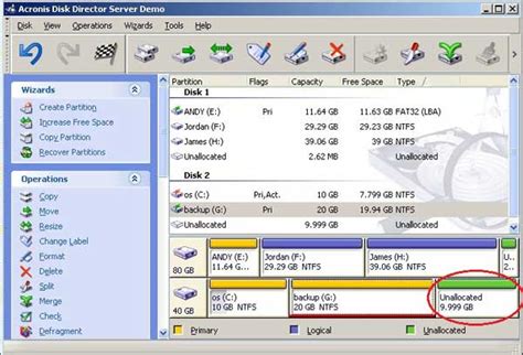 how to move partition with acronis disk director without data loss