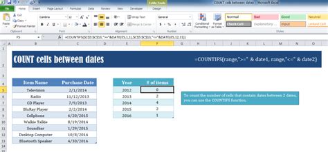count cells between dates my excel templates