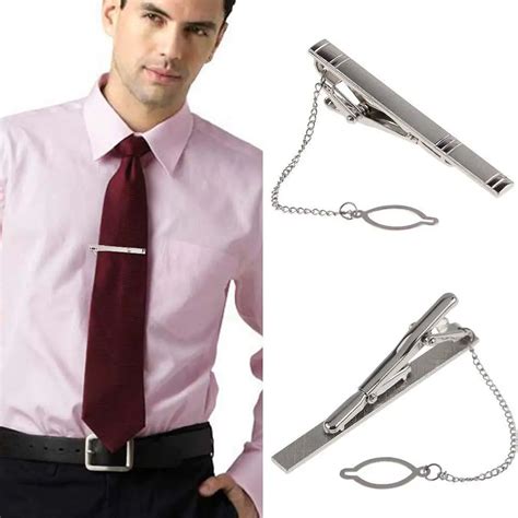 Multi Style Gentleman Silver Metal Simple Necktie Tie Clip Pin Bar