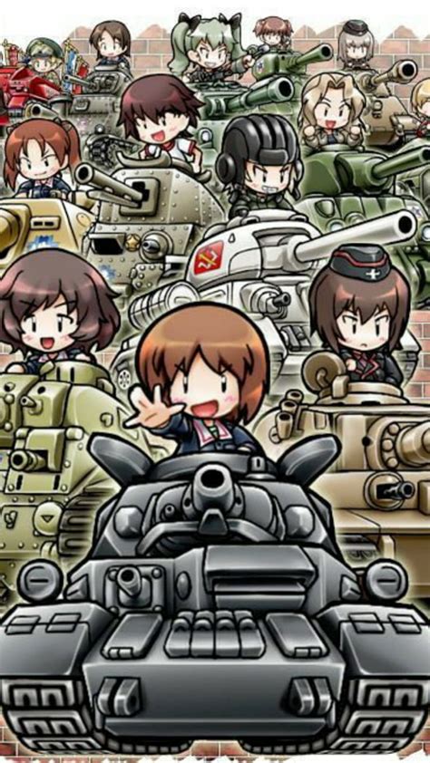 Anime Chicas Y Panzer Hana Isuzu Mako Reizei Miho Nishizumi Saori