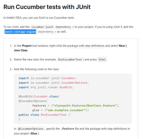 java intellj cannot resolve symbol junit cucumber stack overflow