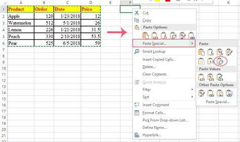 how to transpose rows and columns of table in word