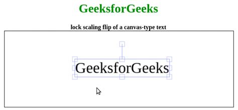 how to lock horizontal scaling of a text canvas using