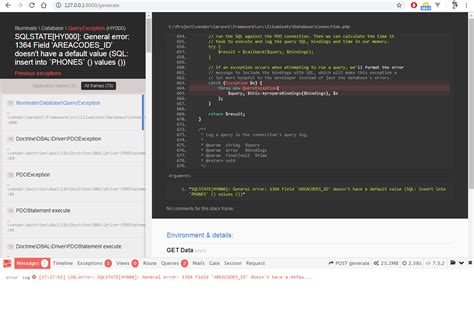 mysql entering an array to the firstorcreate generates an error