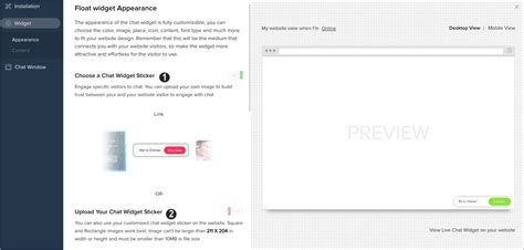 float widget zoho salesiq