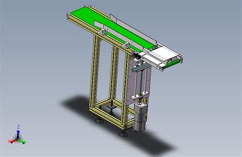 皮带翻转机3d数模图纸 Solidworks设计 Solidworks 2018 模型图纸下载 懒石网