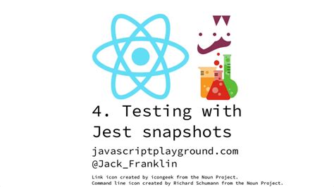 testing react 4 testing using jest snapshots youtube