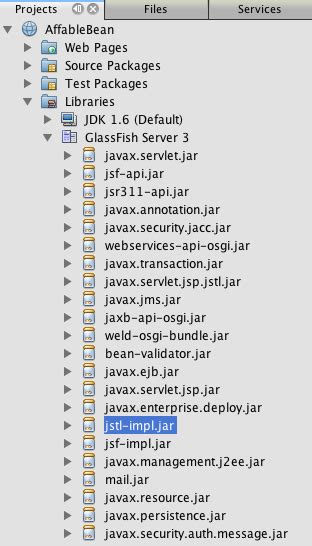 the netbeans e commerce tutorial connecting the application to the