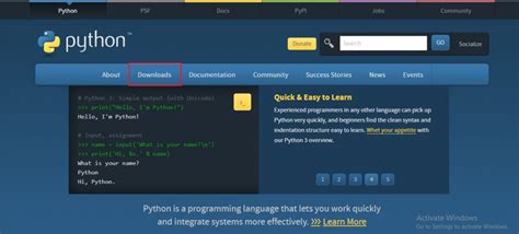 python setup guide and installation tutorialandexample
