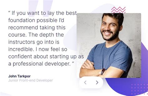 responsive testimonial carousel in javascript css script