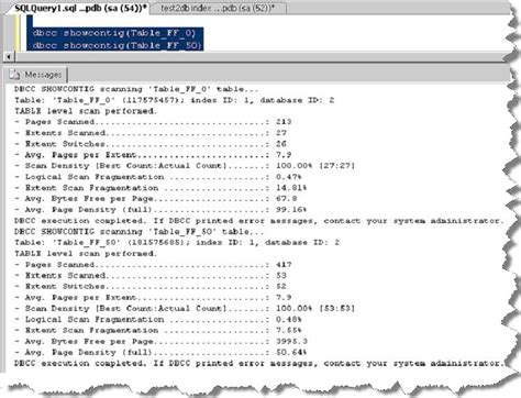 sql server index fill factor