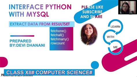 class xii computer science interface python with mysql fetchone