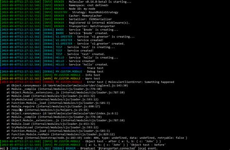logging moleculer progressive microservices framework for node js