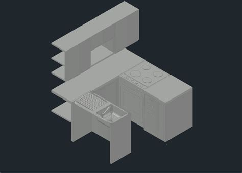 Cozinha Em Autocad Baixar Cad 185 8 Kb Bibliocad