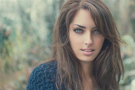 Women Model Brunette Looking At Viewer Depth Of Field Sarah Allag