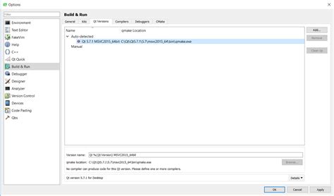 can t configure qt creator with msvc 2015 compiler qt forum