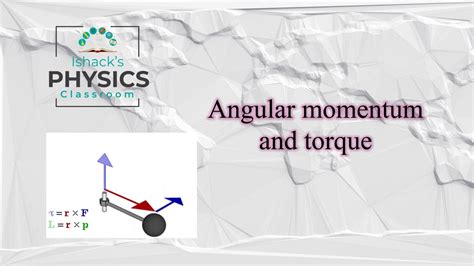 Torque And Angular Momentum Rotational Motion Relation Between