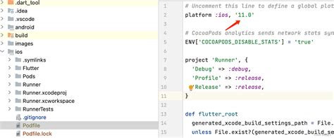 cocoapods could not find compatible versions for pod “flutter“ in