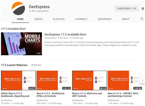 watch getting started with devextreme mvc controls