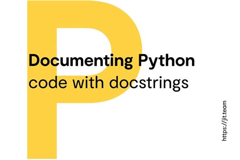 documenting python code with docstrings by adam czapski jit team