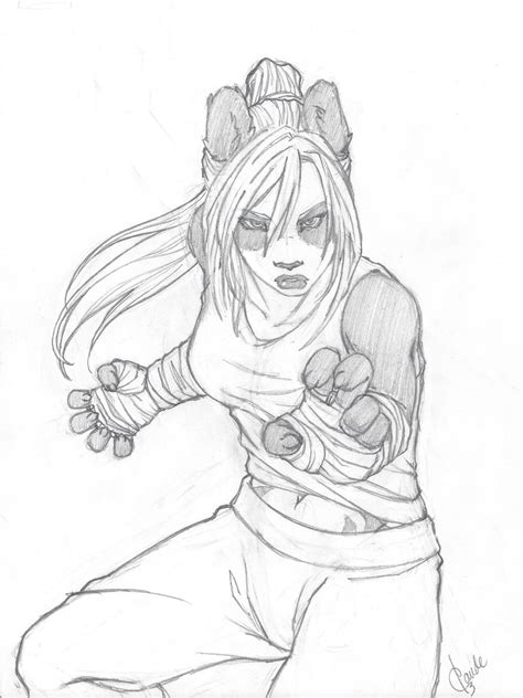 Fighting Stances Drawing