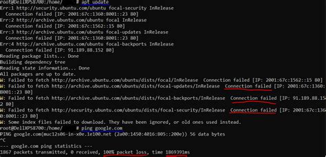 no internet connection on wsl ubuntu windows subsystem for linux