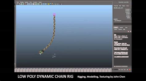 iron shackles dynamic chain rig maya youtube