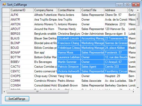 sort cellrange in c1flexgrid for winforms