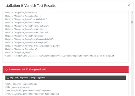 magento2 magento 2 installation and varnish test results failed