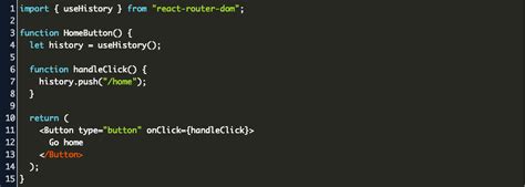 history push in react js code example