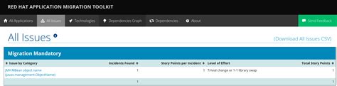 chapter 4 export the report in csv format red hat application